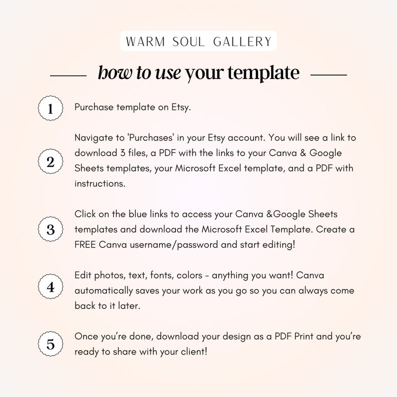 Interior Design FF&E Schedule Canva Template Excel Google Sheets ...