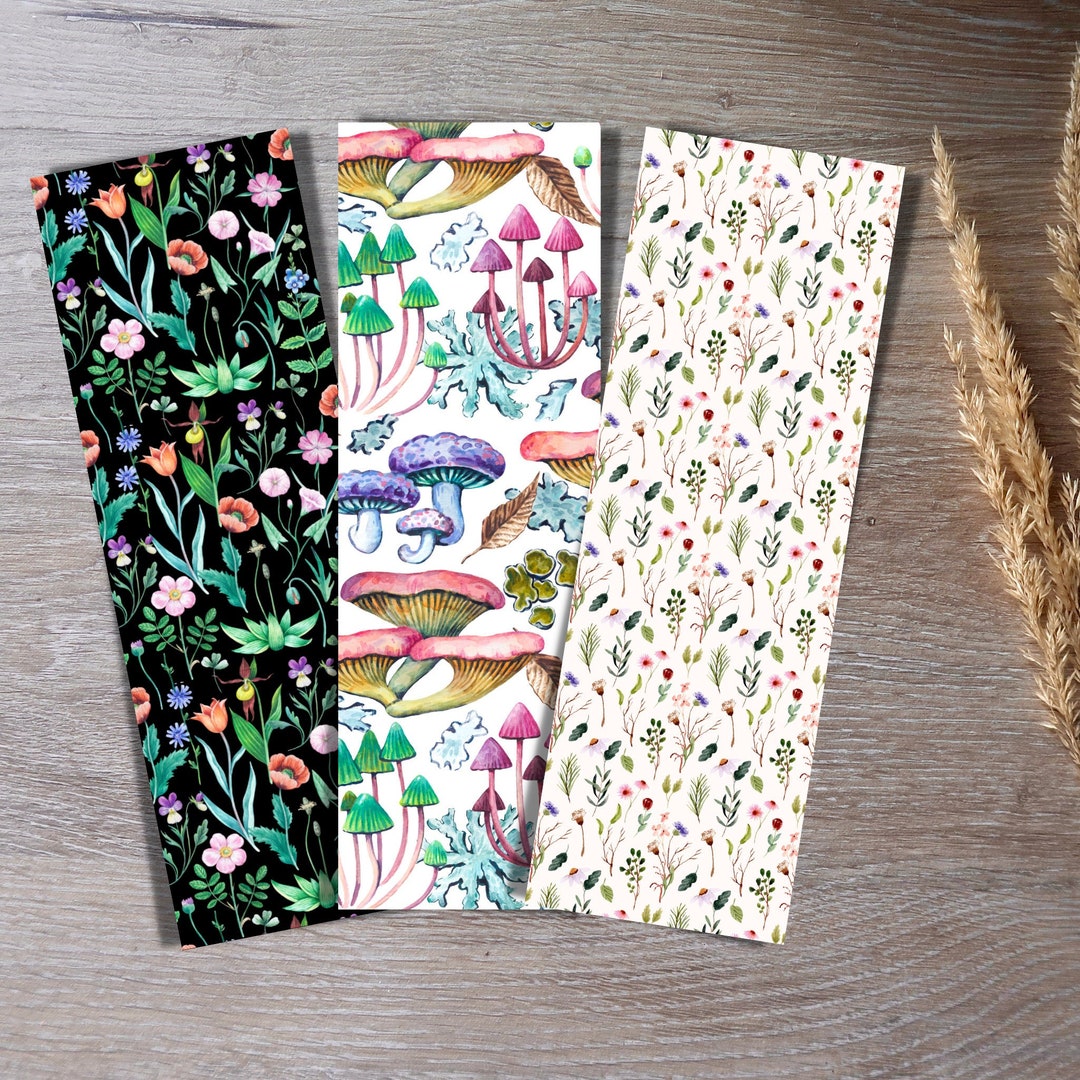 Printable Bookmarks Template Instant Download Flower Garden Beautiful ...