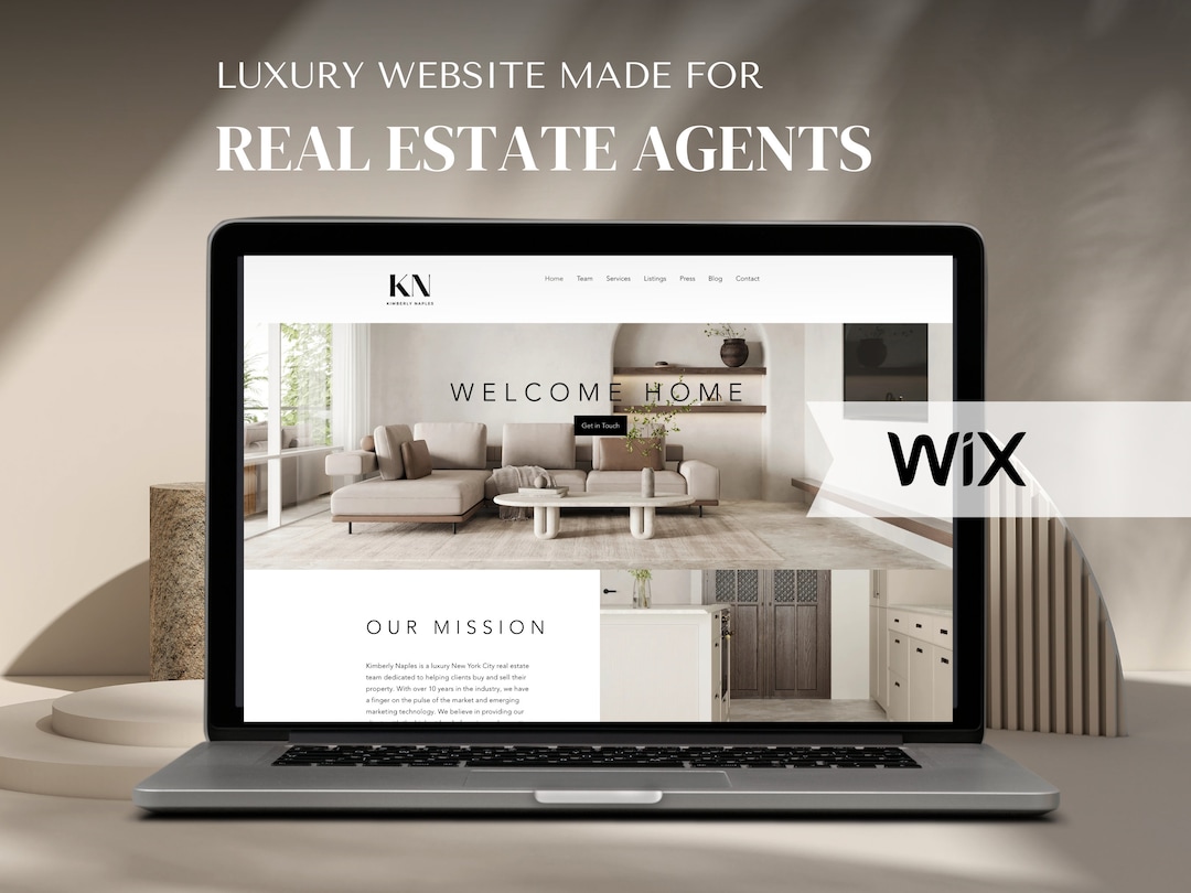 Wix Website Template Realtor Website Template Wix Real Estate Website ...