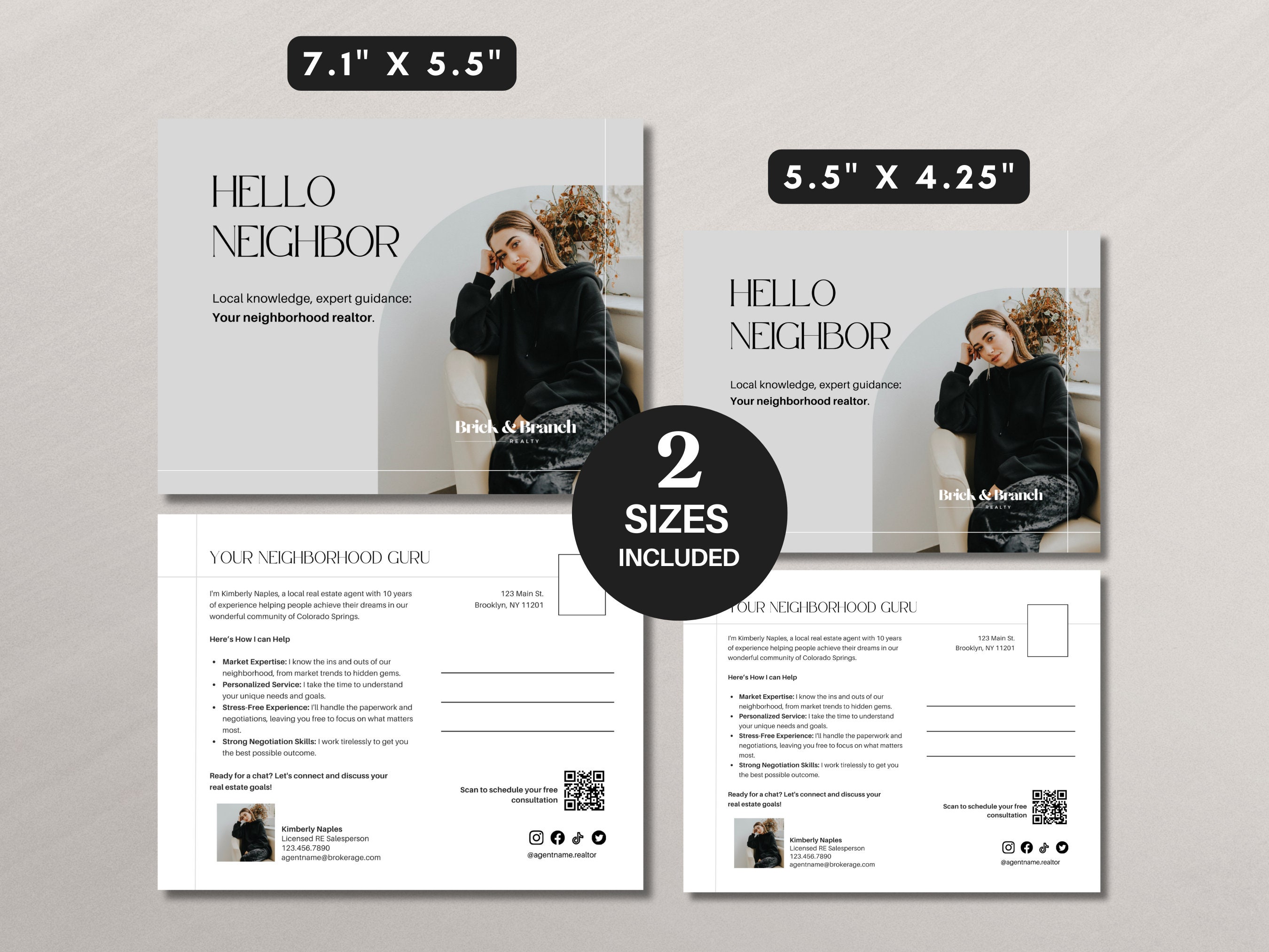 Hello Neighbor Realtor Postcard About Me Realtor Postcard Farming ...