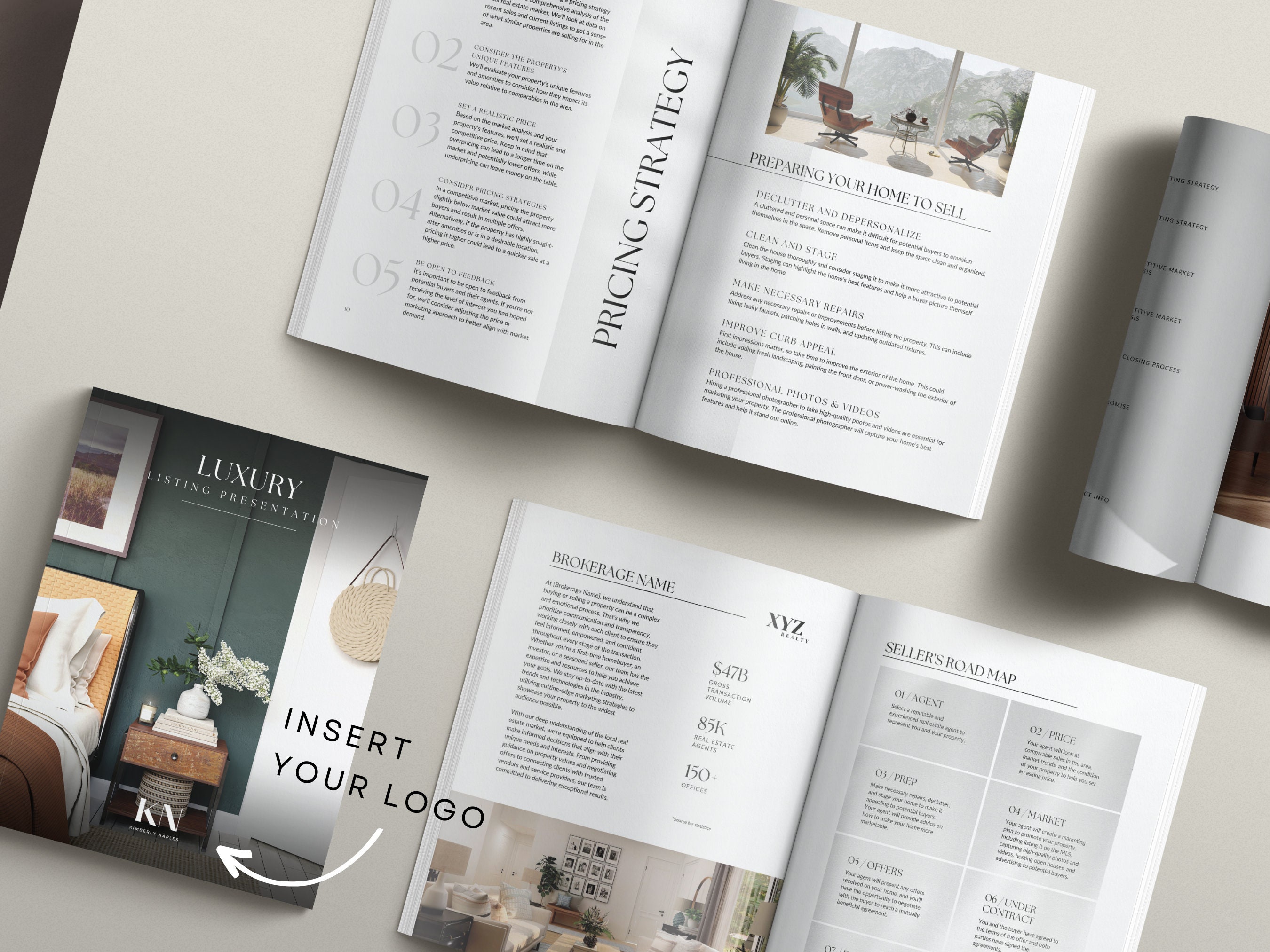Listings Presentation Real Estate Template Canva Luxury Pre Listing ...