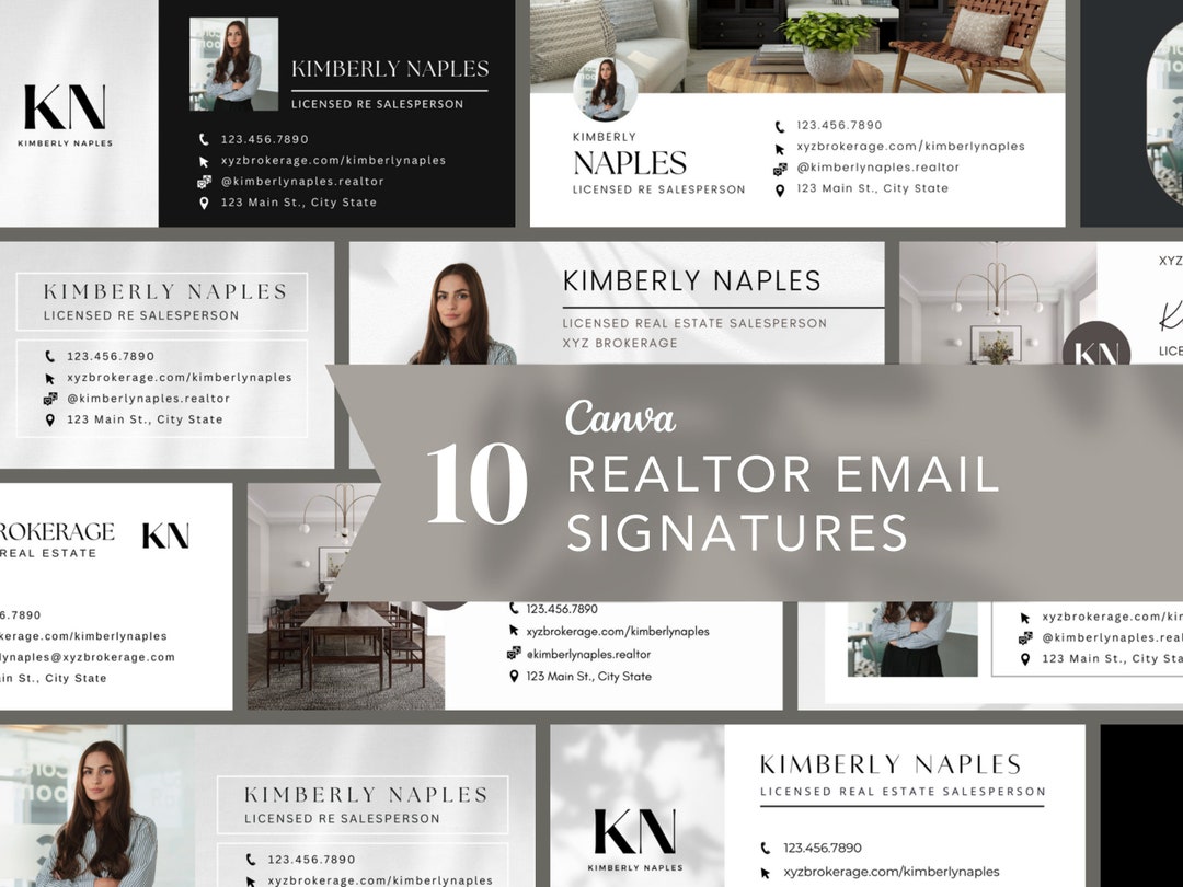 Gmail Email Signatures Realtor Template Email Signature Line Email ...