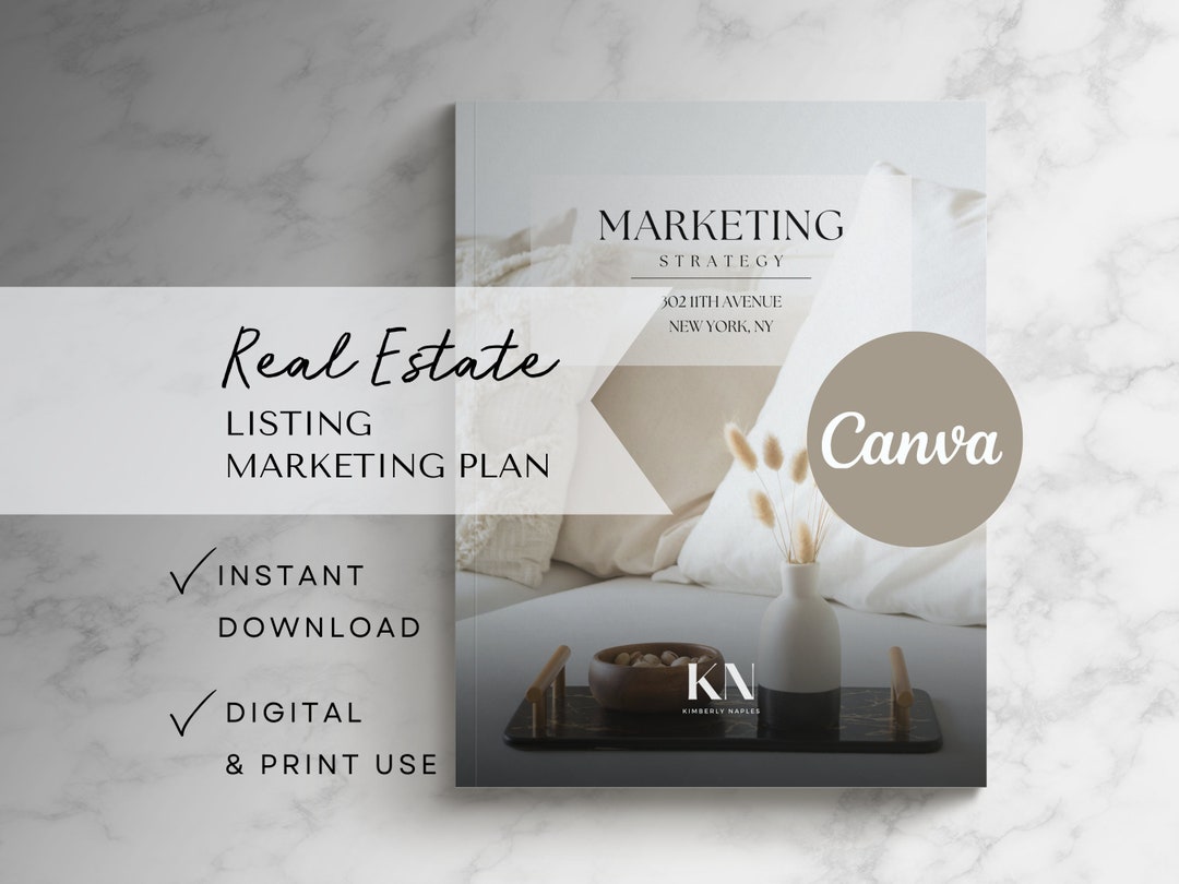 Marketing Plan for Real Estate Booklet Real Estate Marketing Plan Book ...