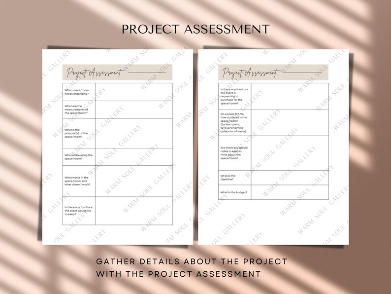 Professional Organizer Business Forms Client Intake Forms Professional ...