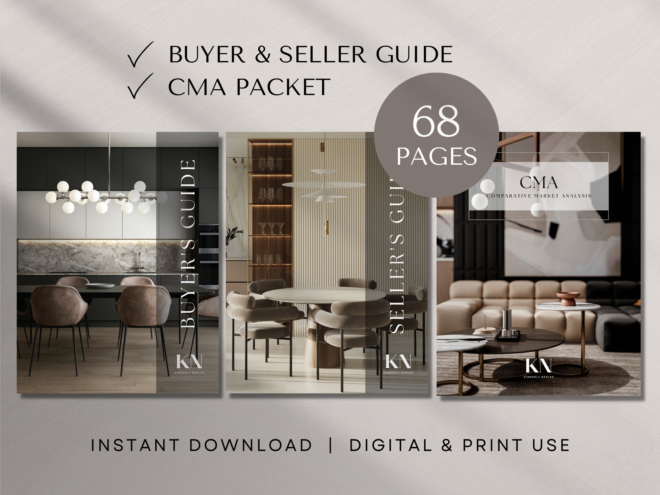 Buyer Seller Guide CMA Real Estate Template Bundle Real Estate ...