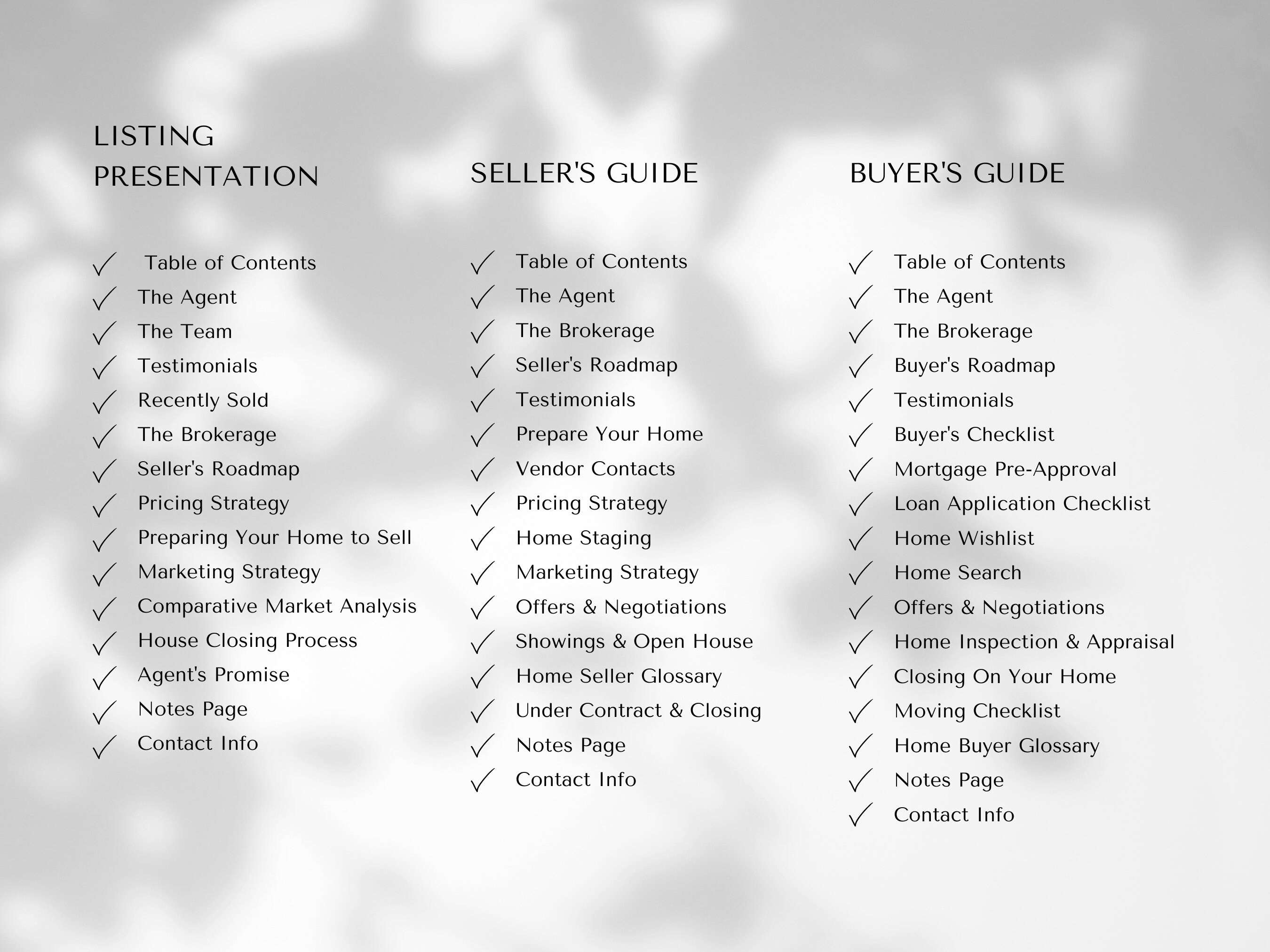 Buyer Seller Guide Pre Listing Presentation Bundle Real Estate - Etsy