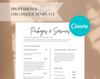 Professional Home Organizer Services and Packages Template Cleaning ...