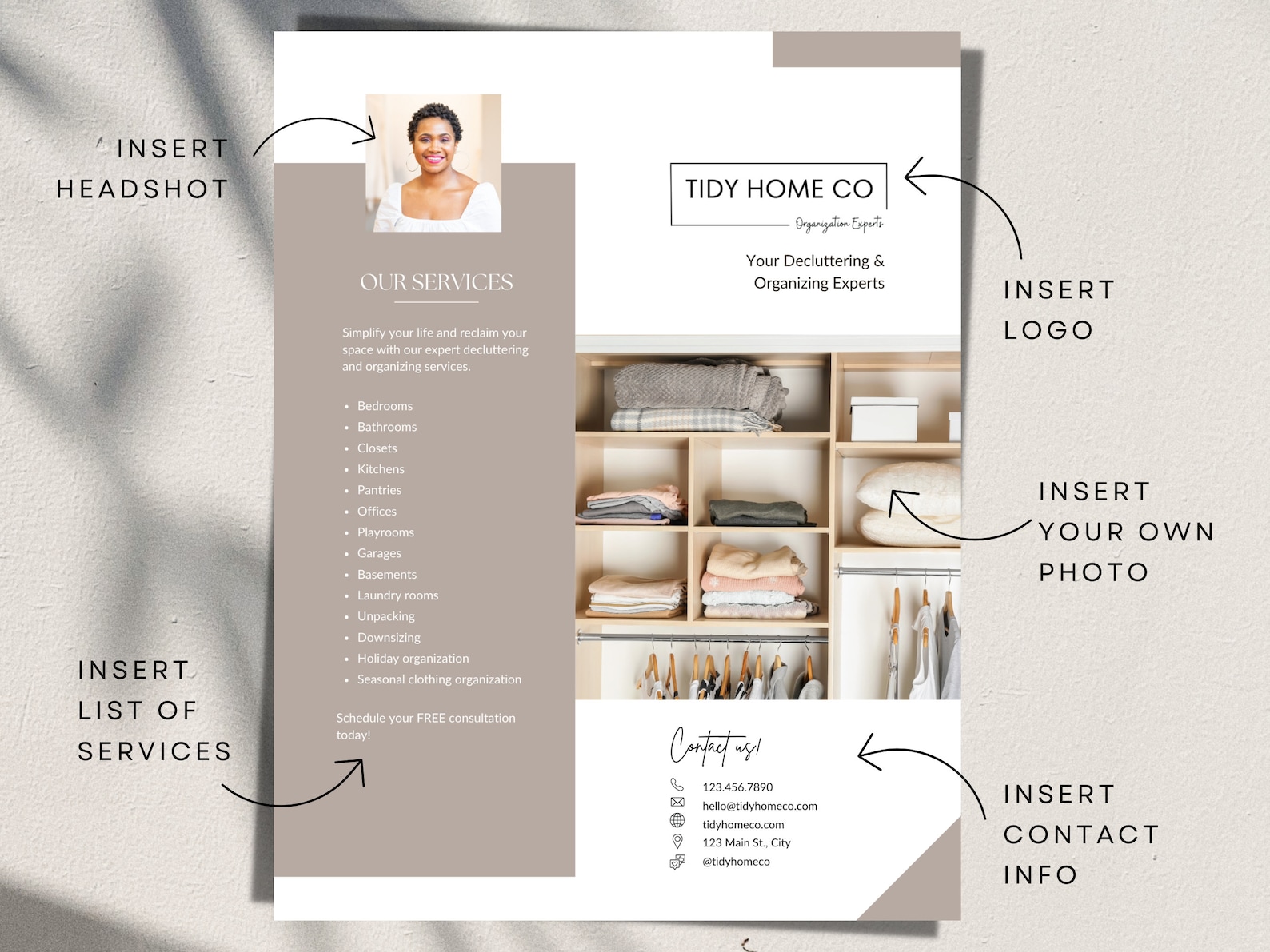 Professional Organizer Flyer Professional Organizer Forms Professional ...