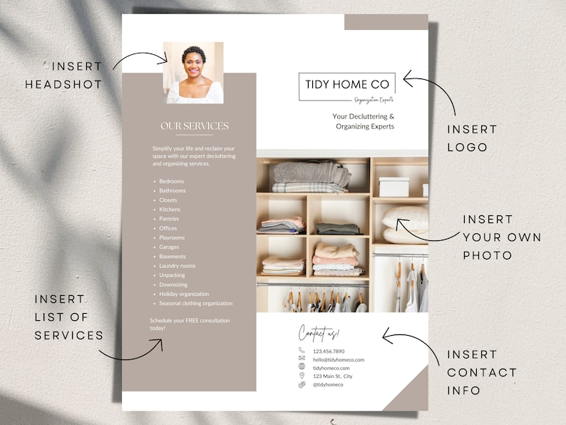 Professional Organizer Flyer Professional Organizer Forms Professional ...