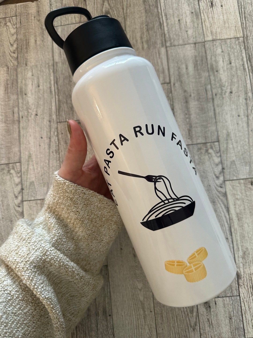 40oz Pasta Themed Water Bottle - Etsy