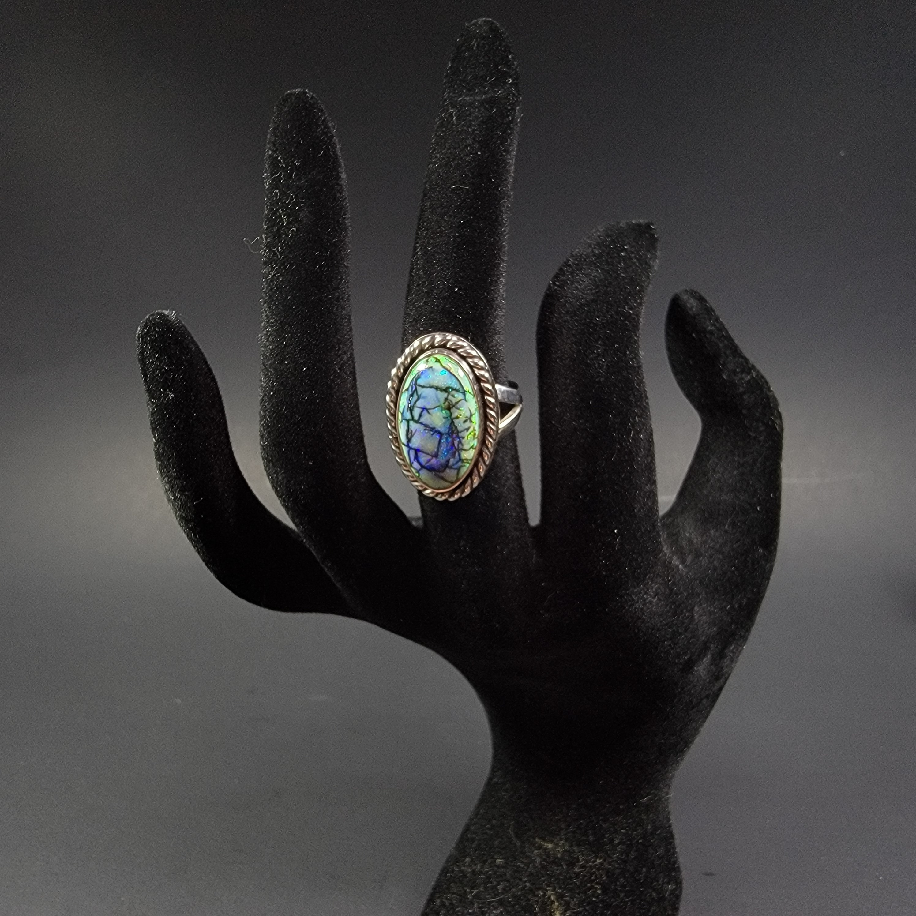 Sterling Opal Ring Handmade Artisan Monarch Opal Ring - Etsy