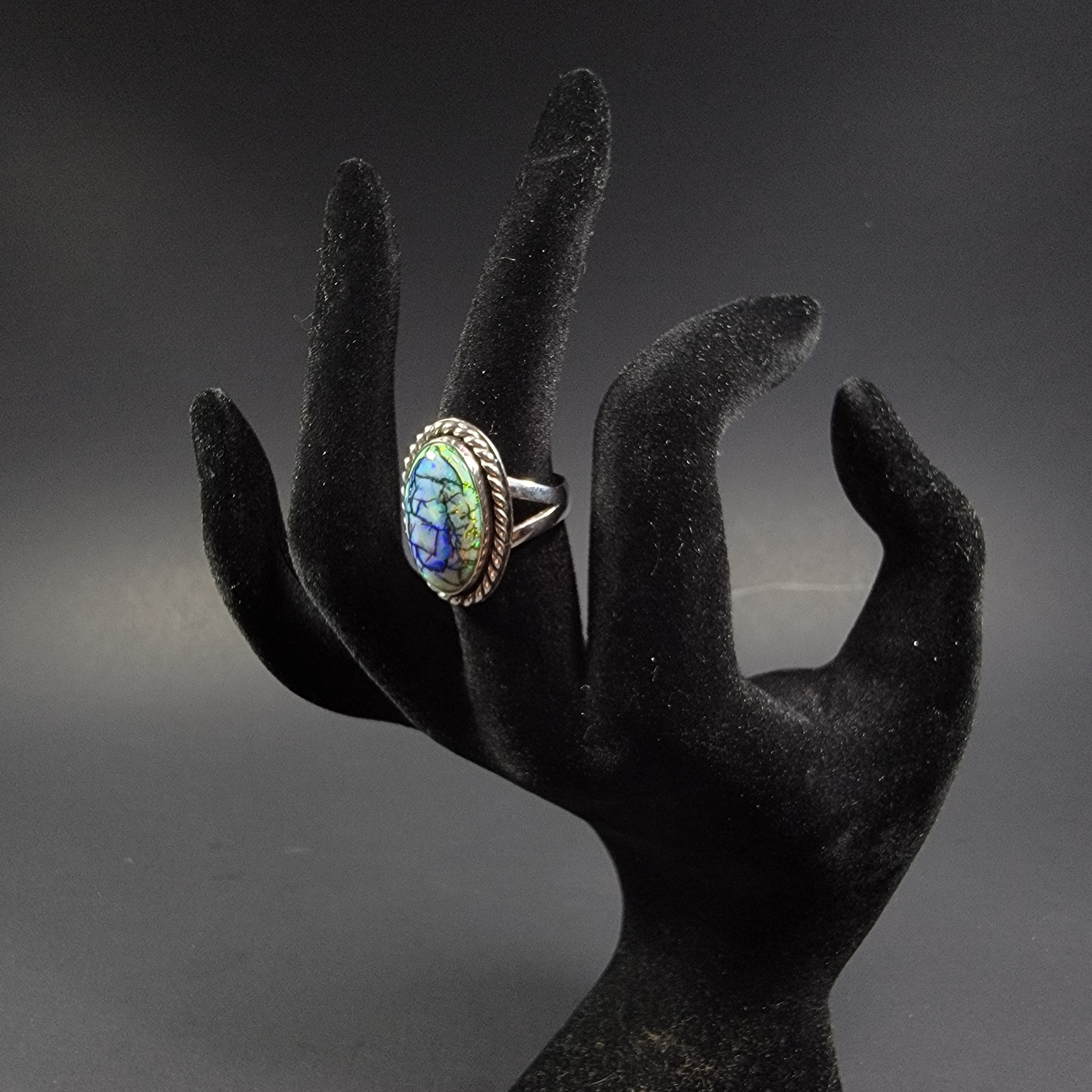 Sterling Opal Ring Handmade Artisan Monarch Opal Ring - Etsy