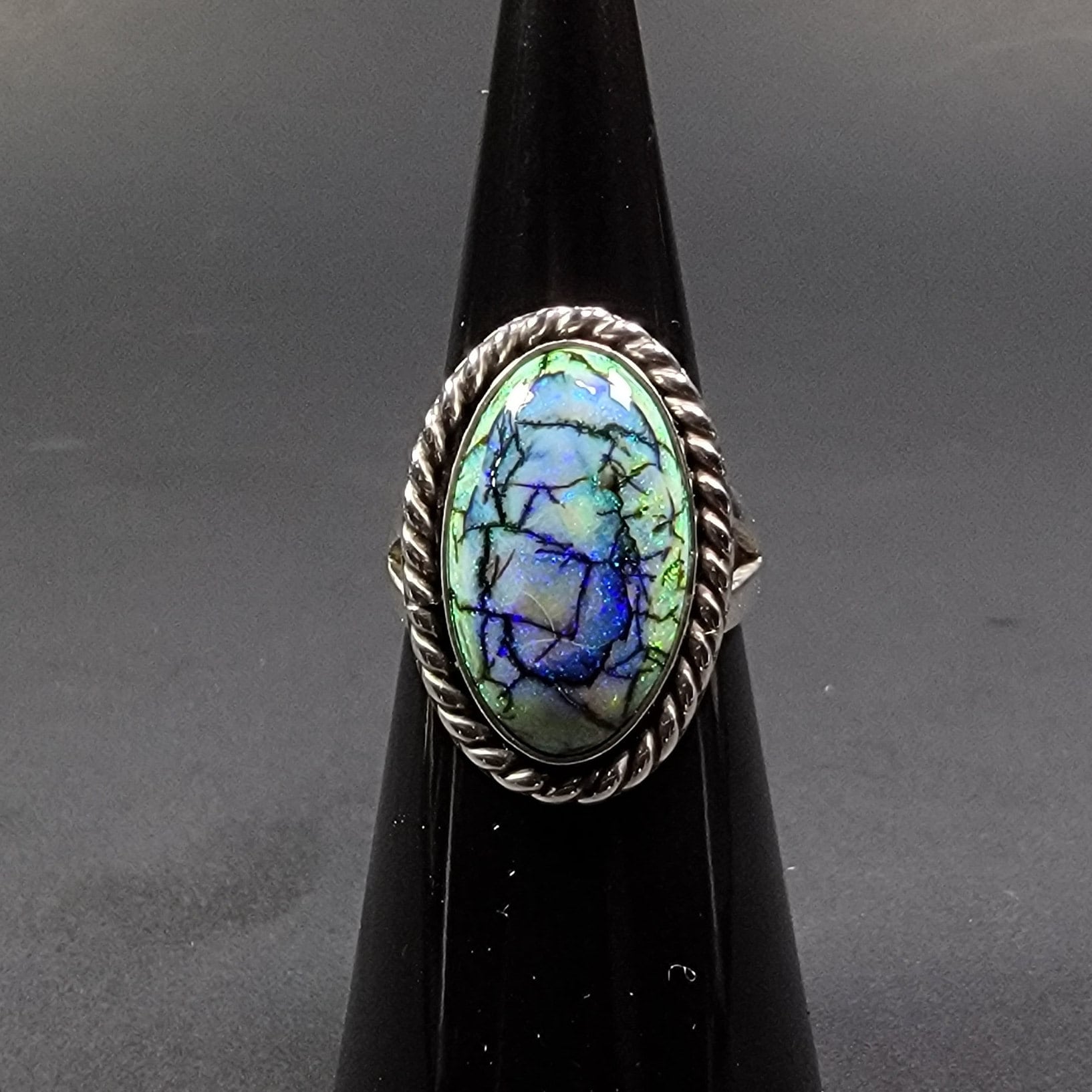Sterling Opal Ring Handmade Artisan Monarch Opal Ring - Etsy