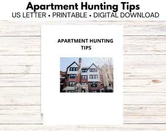 Apartment Hunting Questions Checklist - Etsy