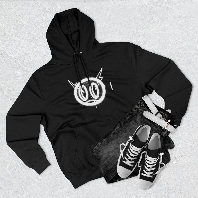 Graffiti Little Mischief Lightning Smiley Face Hooded Sweatshirt by ...