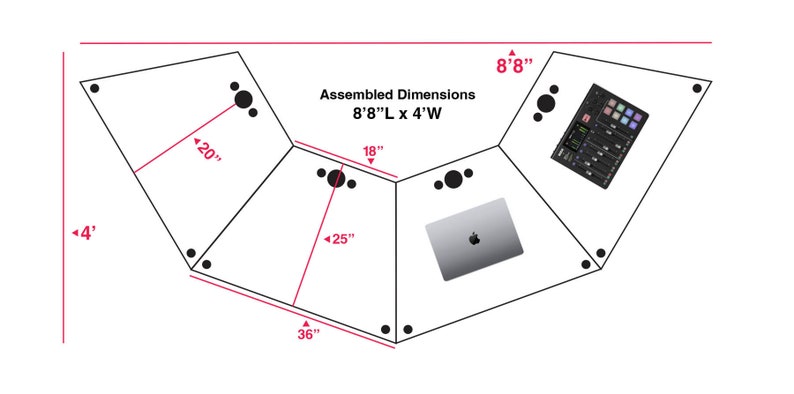 Podcast Tables Modular Desks - Etsy