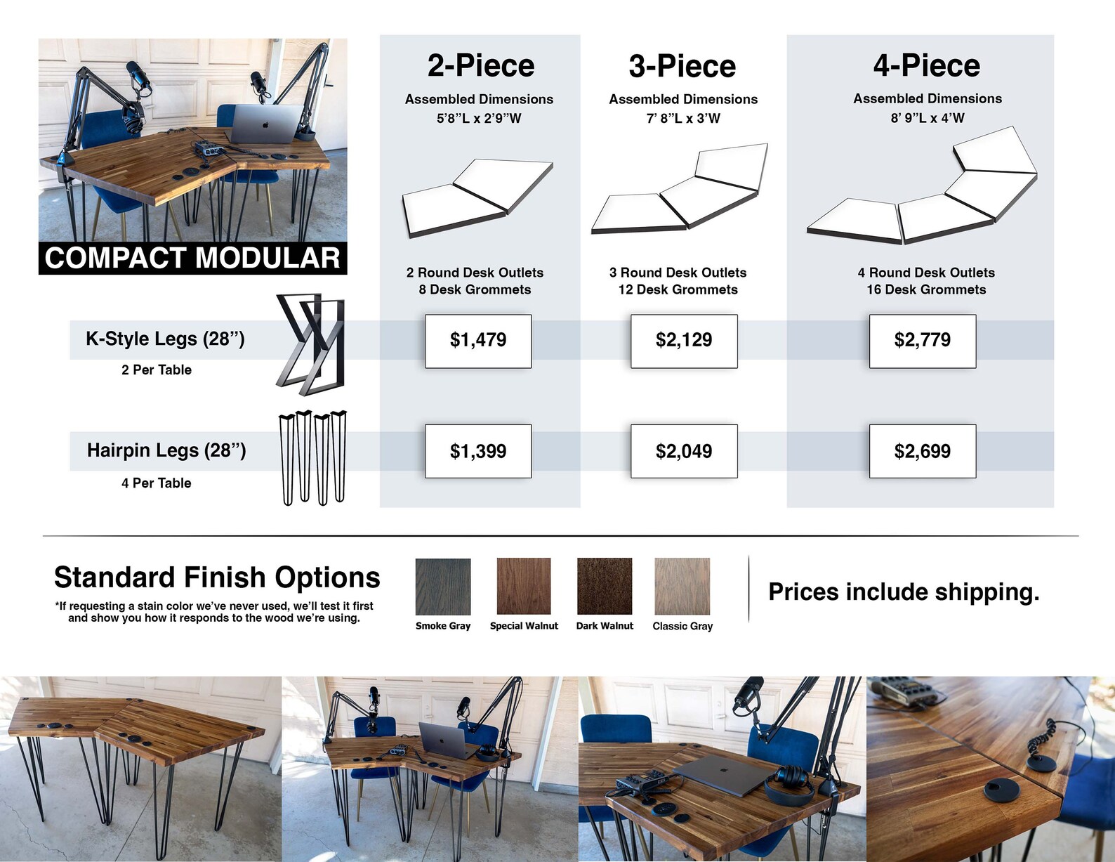 Podcast Tables Modular Desks - Etsy