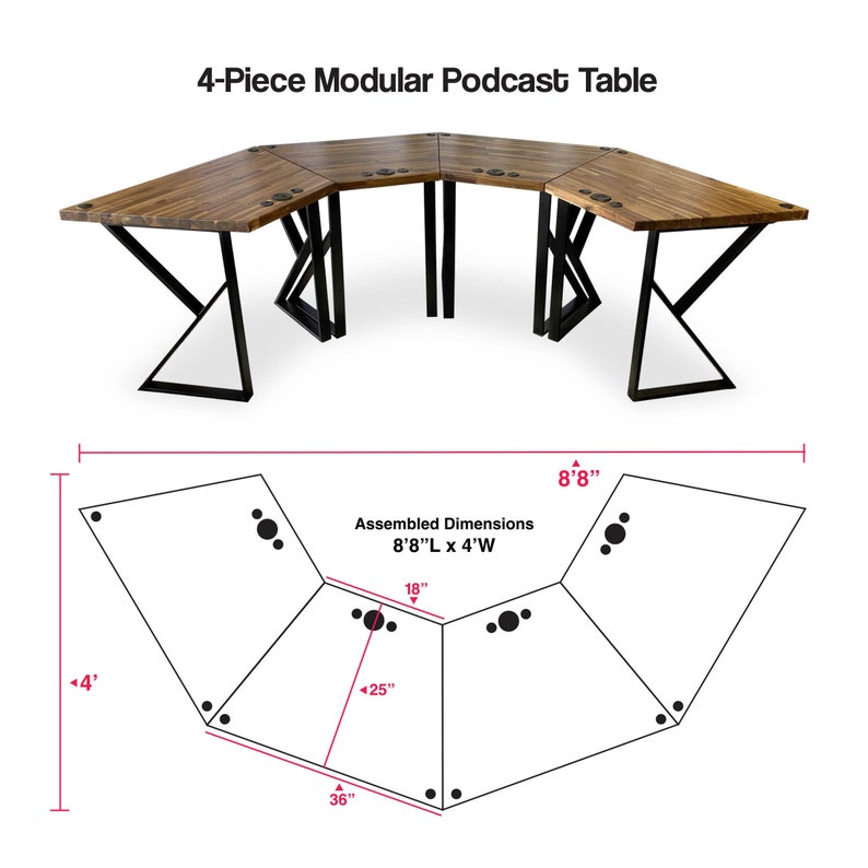 Podcast Tables Modular Desks - Etsy