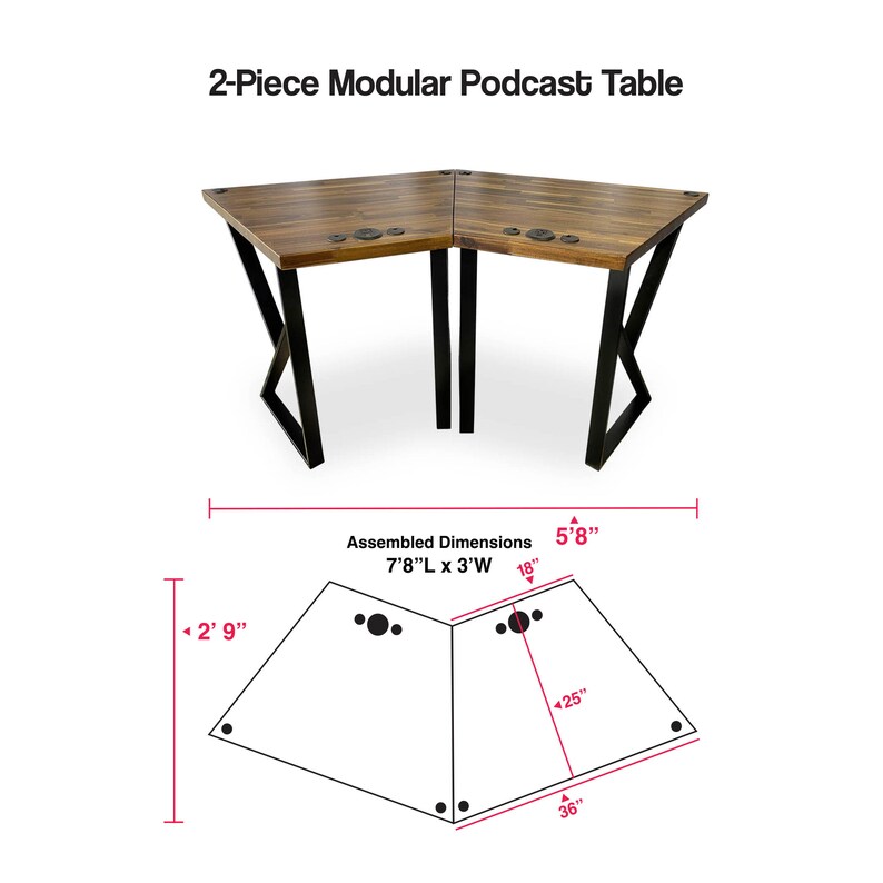 Podcast Tables Modular Desks - Etsy