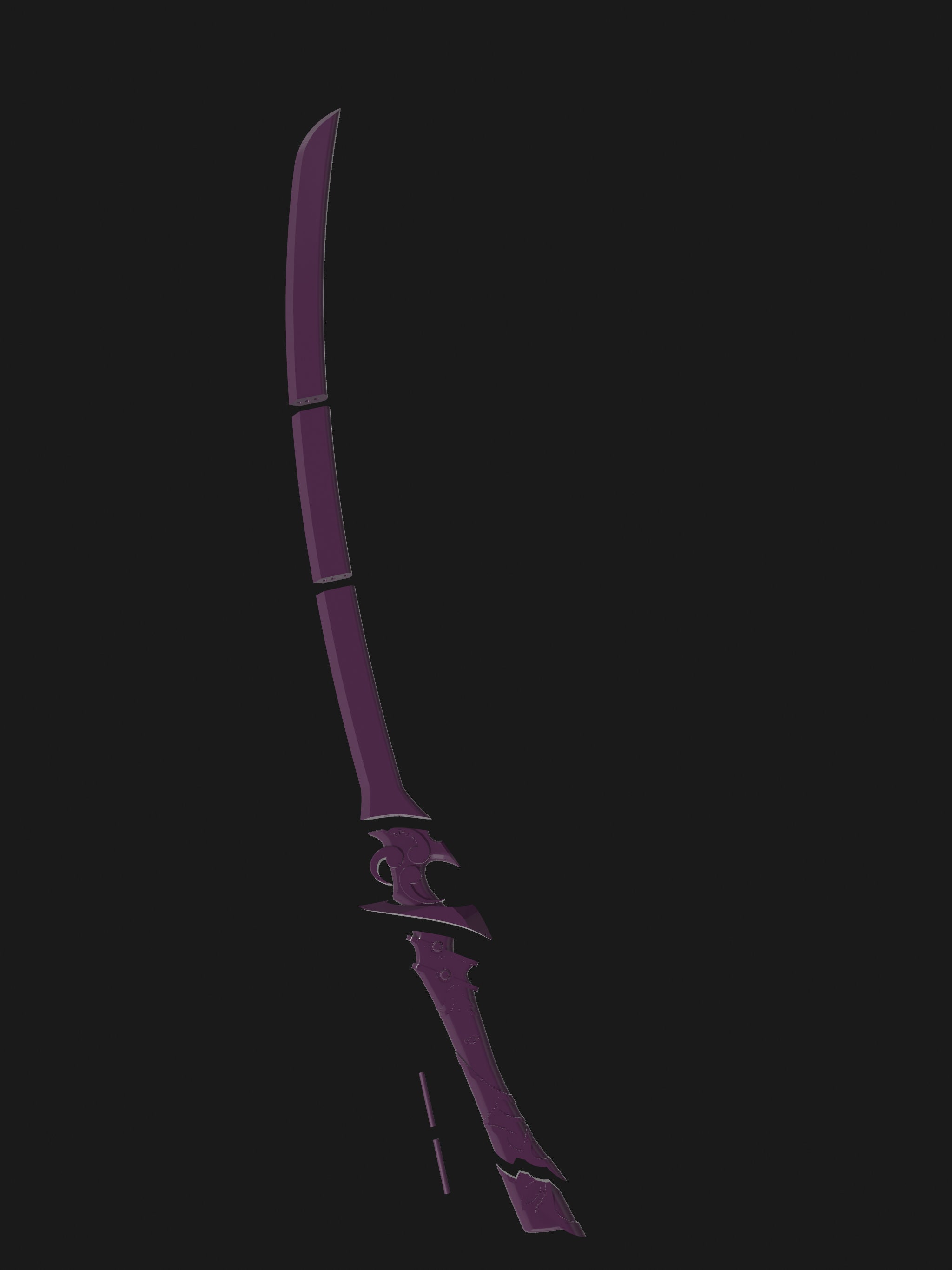 Musou Isshin Raiden Katana Genshin Impact 3D Model 3MF - Etsy Finland