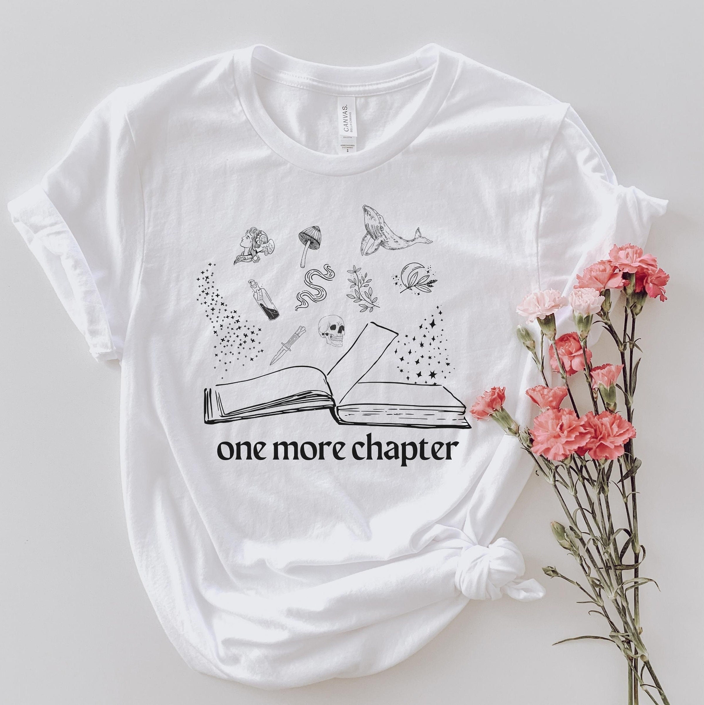 One More Chapter Shirt Dark Academia Bookcore Shirt Book | Etsy