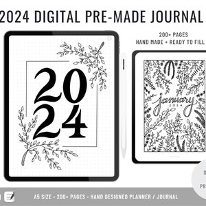 2024 Pre-made Digital Journal - Digital Download - Etsy