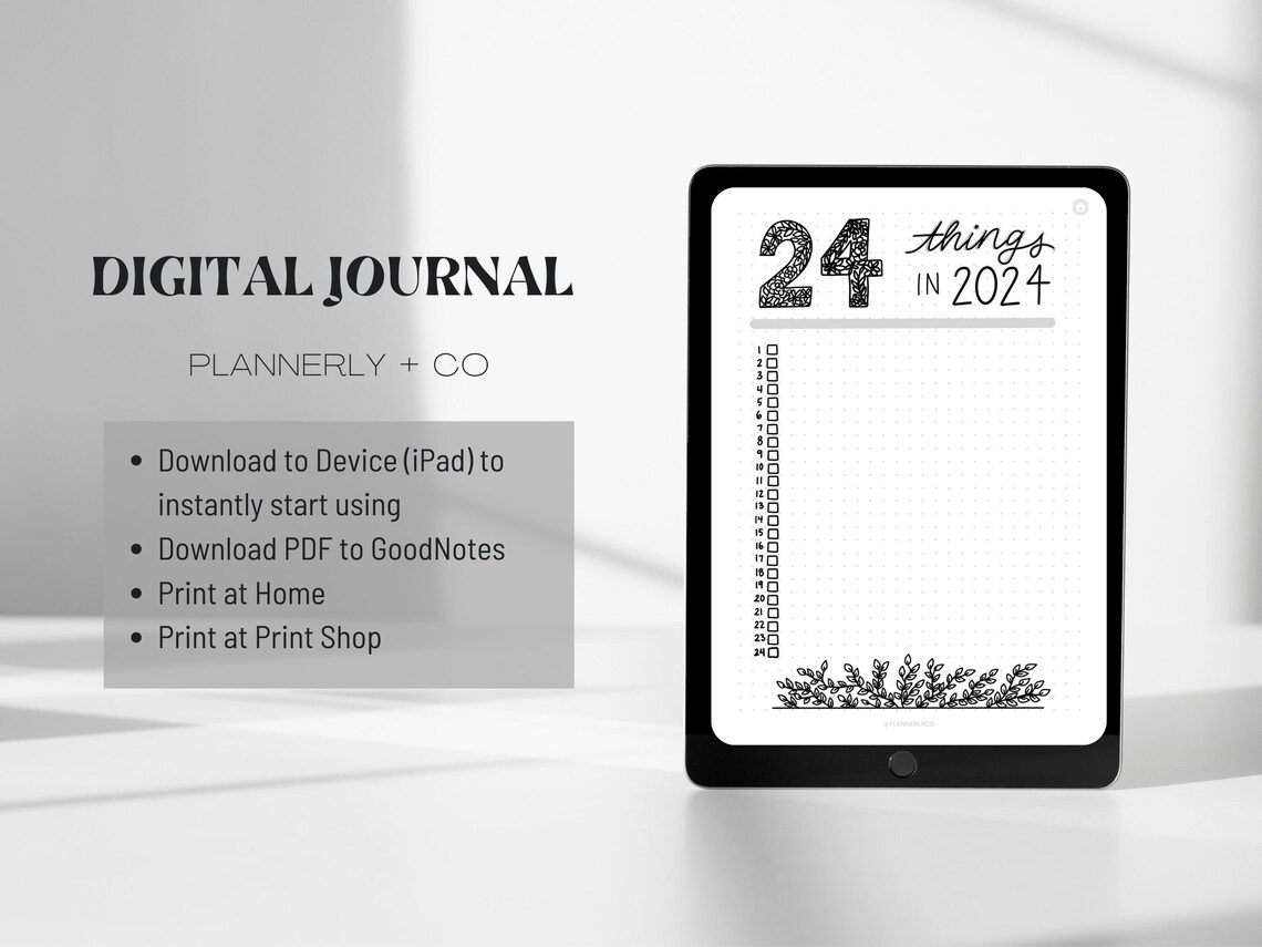 2024 Pre-made Digital Journal - Digital Download - Etsy