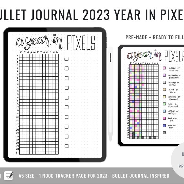 A Year in Pixels - Etsy