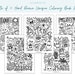 Digital Coloring Book Bundle Printable Sheets PDF Procreate Download ...