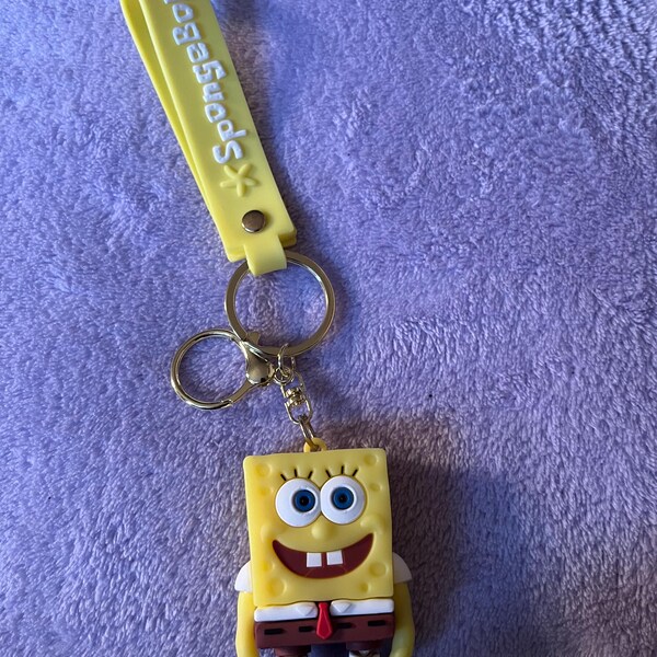 Spongebob Keychain - Etsy