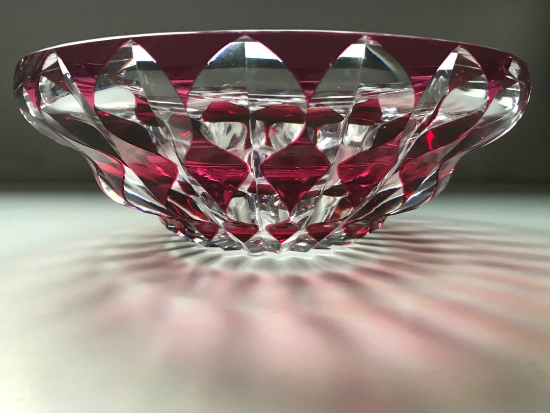 Val Saint Lambert: Beautiful Coupe 'parisiana' 30 Cm - Etsy
