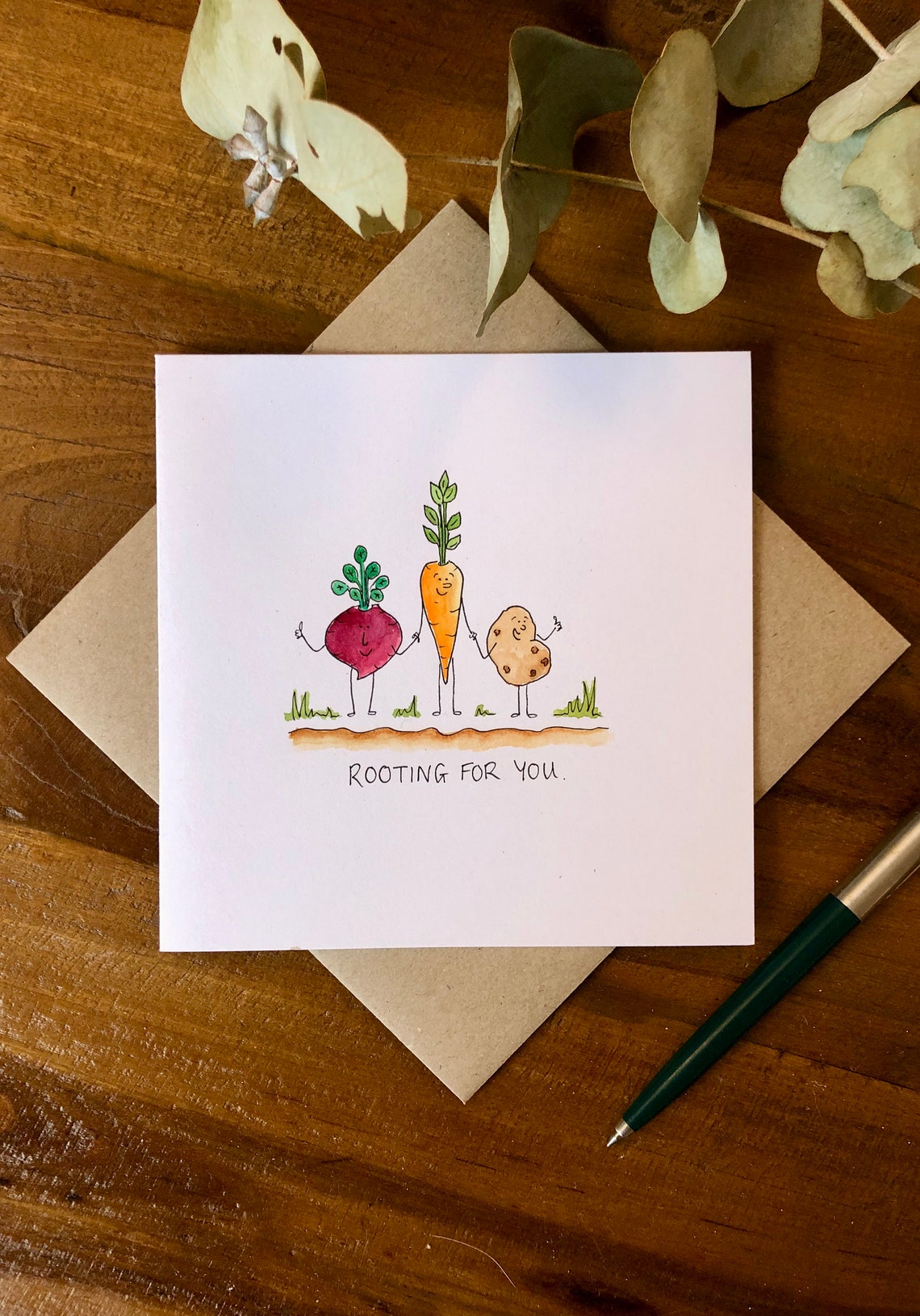 Funny Pun Card Rooting for You - Etsy