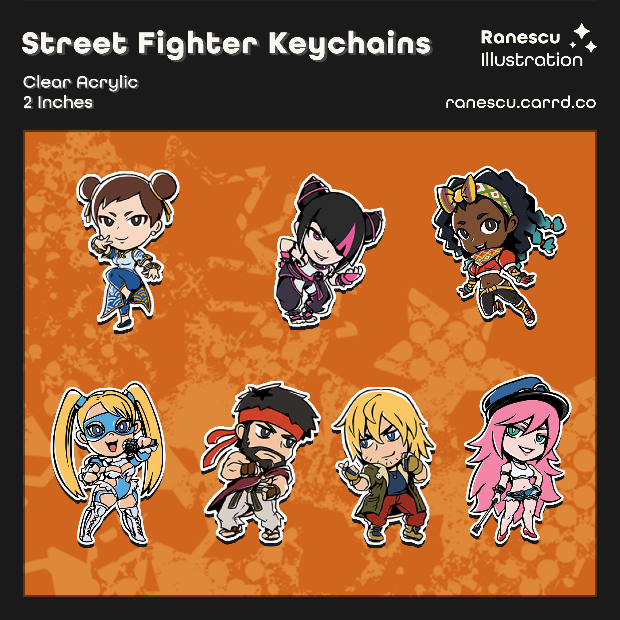 Street Fighter & Darkstalkers Keychains - Etsy
