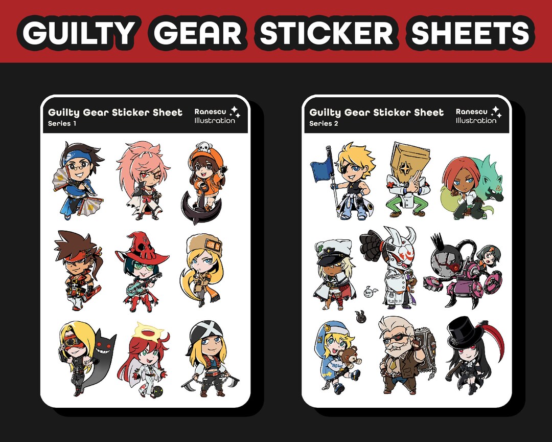 Guilty Gear Sticker Sheets - Etsy