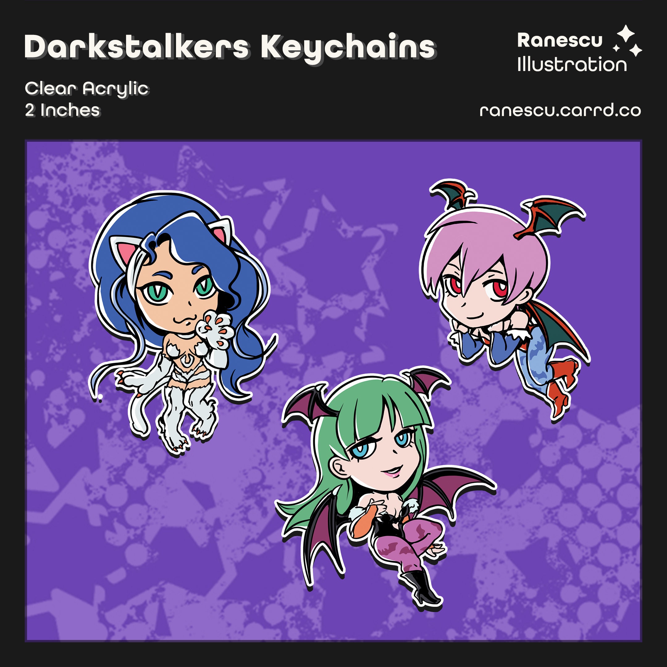 Street Fighter & Darkstalkers Keychains - Etsy