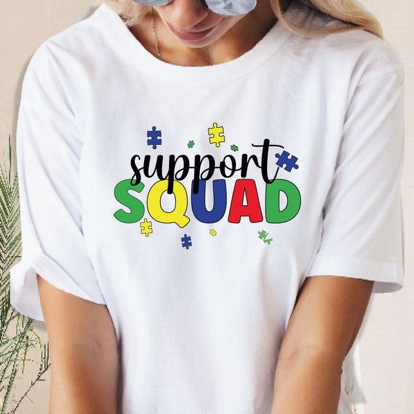 Autism Support Squad Png - Etsy