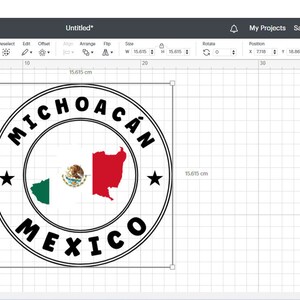 Michoacan SVG Mexico Svg Mexico Sublimate Designs Instant - Etsy