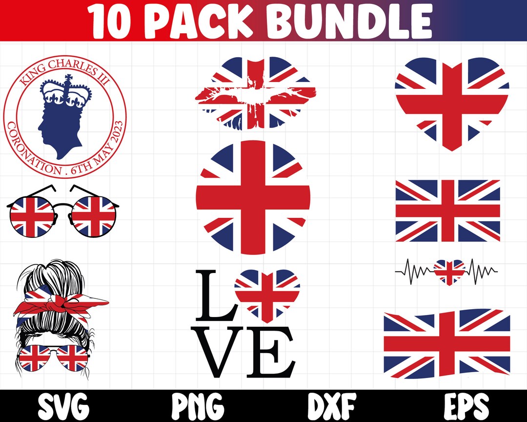 Coronation Svg UK Svg King Charles III Svg Union Jack Svg - Etsy Canada