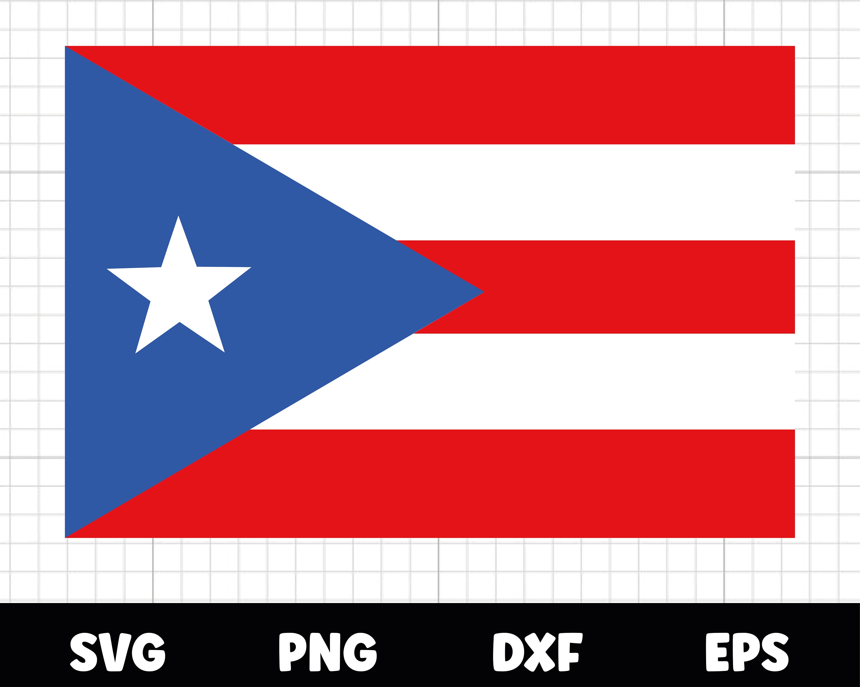 Puerto Rico svg Puerto Rico Flag svg Latina svg svg file - Etsy España