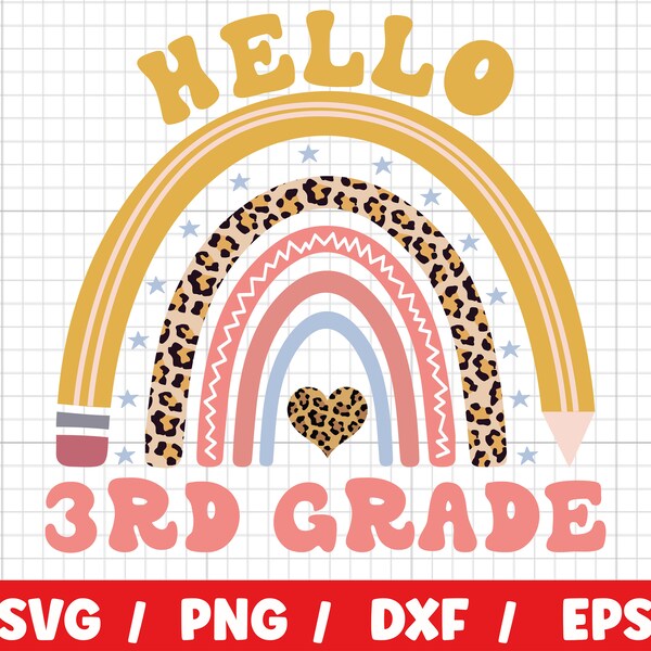 3rd Grade Sign - Etsy