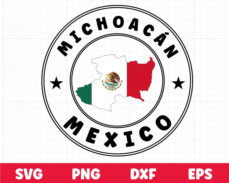 Michoacan SVG Mexico Svg Mexico Sublimate Designs Instant - Etsy