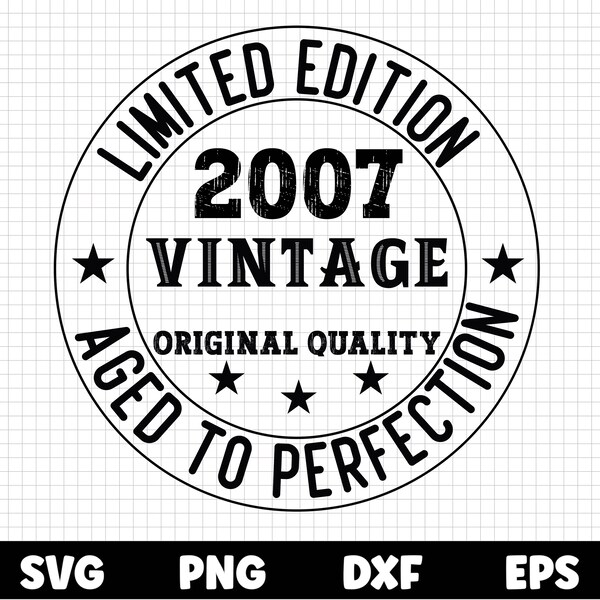 Limited 2007 Edition Svg - Etsy