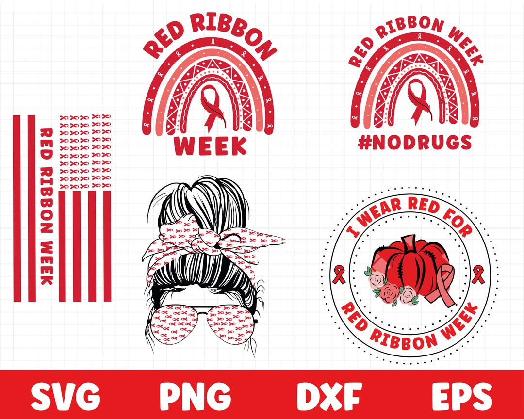 Red Ribbon Week Svg Bundle, Drug Design, Red Shirt Svg, No to Drugs ...
