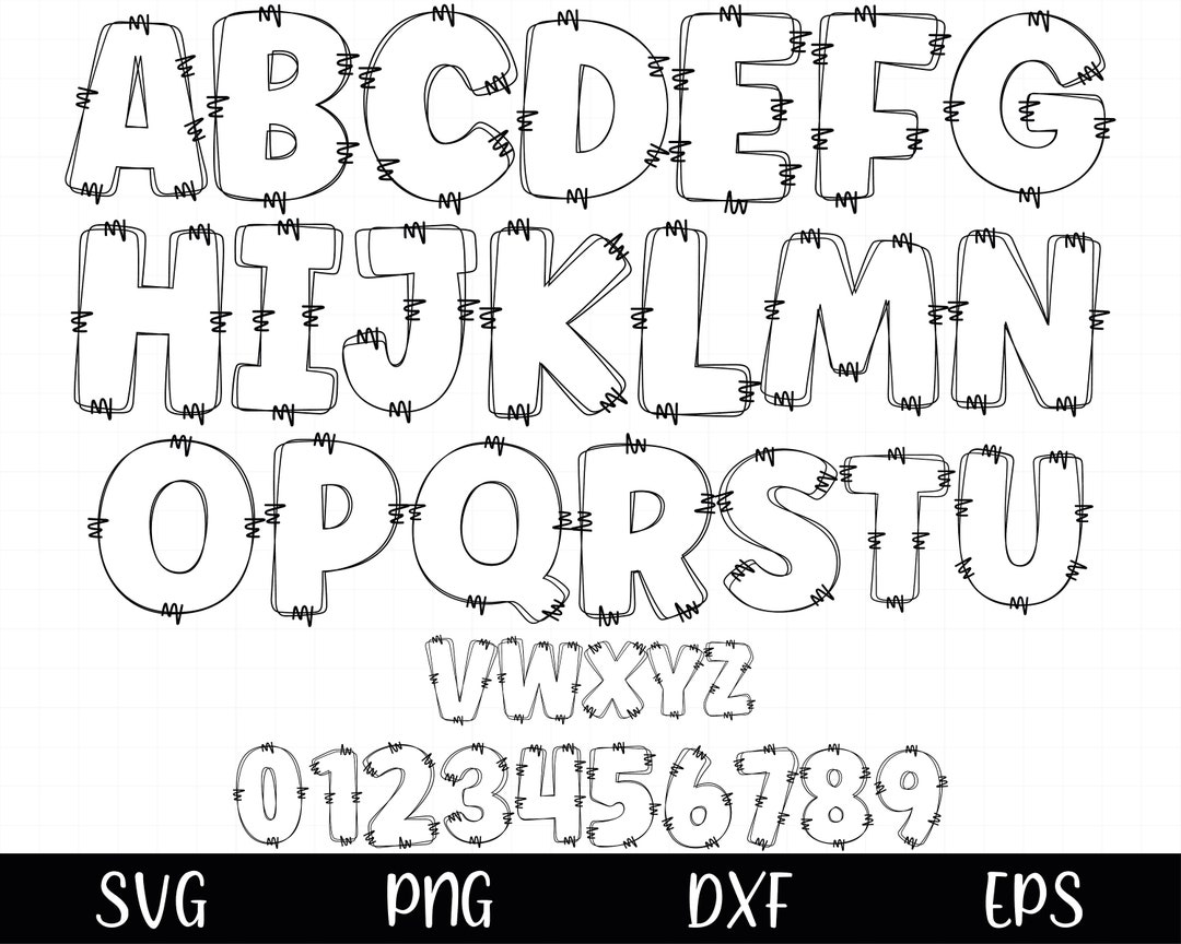 Blank Transparent Doodle Letters, Doodle Letters SVG, Doodle Font Png ... Blank Transparent Doodle Letters, Doodle Letters SVG, Doodle Font Png ...