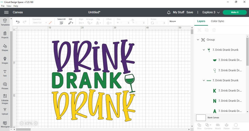 Drink Drank Drunk SVG Mardi Gras SVG Mardi Gras Clipart Fat - Etsy