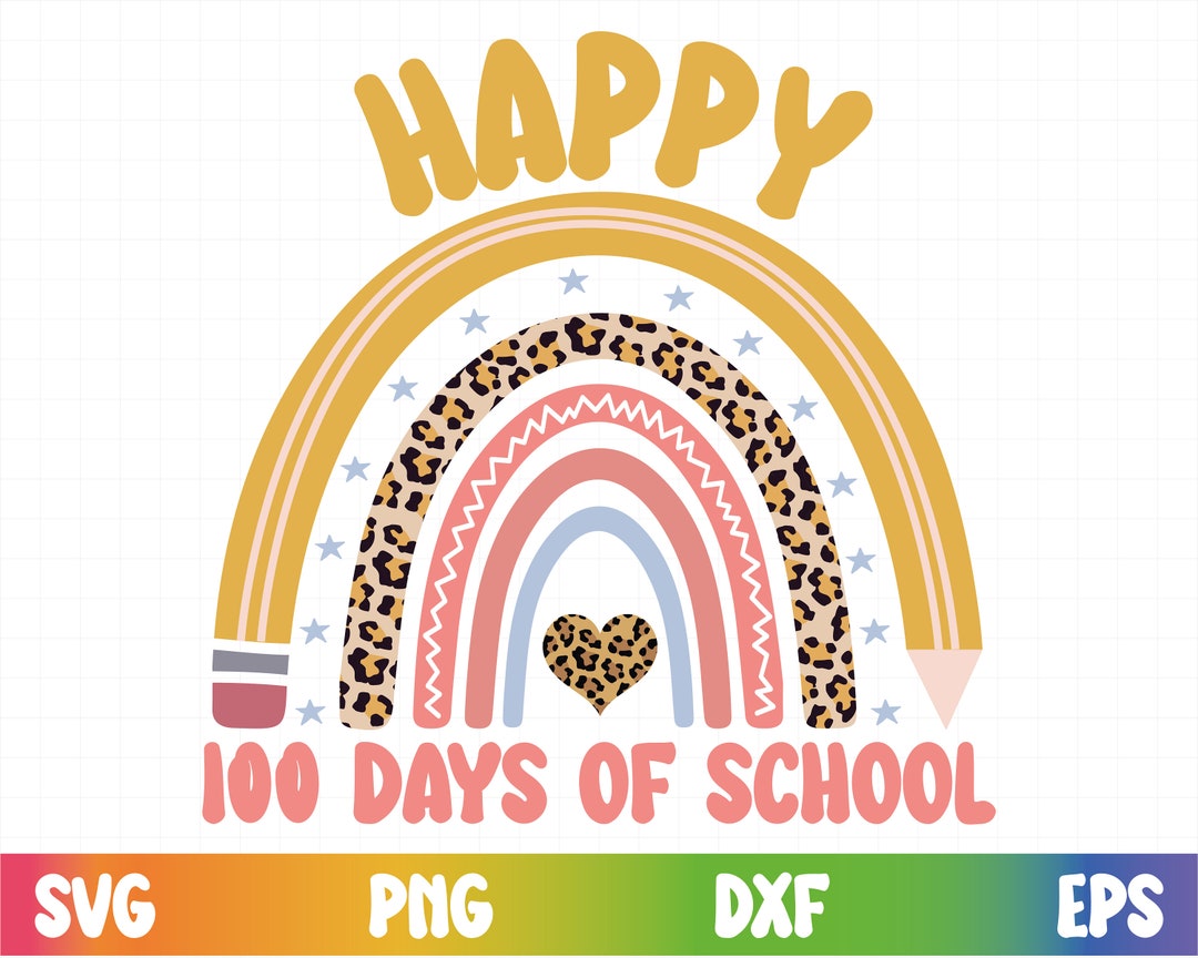 100 Days Of School Svg 100 Days Brighter Svg 100th Day Svg Etsy