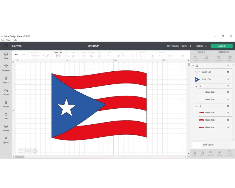 Puerto Rico Svg Flag Latina Svg For Cricut Instant Download Etsy