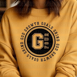G4 Circle SVG, God Goals Grind Growth SVG, Small Business, Christian ...