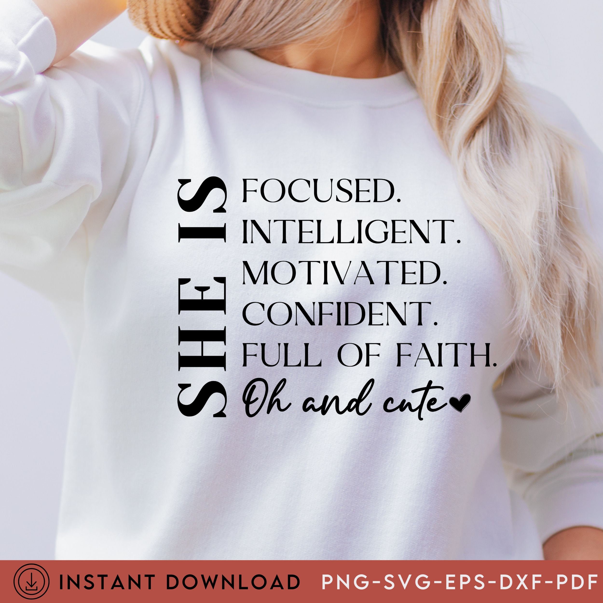 Woman Affirmation Svg She is Svg I Am She Svg She is Me - Etsy