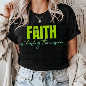 Faith is Trusting the Unseen Png Svg, OOMBRE, Cactus, Bible Scripture ...